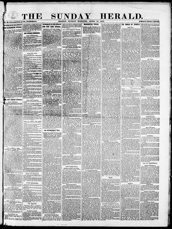 The Boston Herald. April 11, 1875 - Digital Commonwealth
