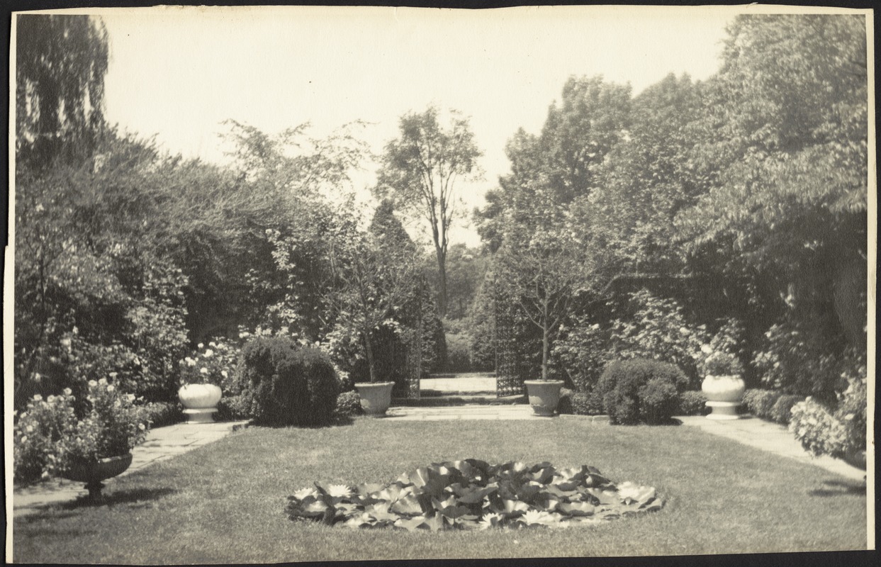 Ashdale Farm. Rose Garden looking towards gated entrance - Digital ...