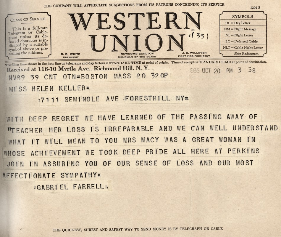 From Perkins Director Dr. Gabriel Farrell - Digital Commonwealth