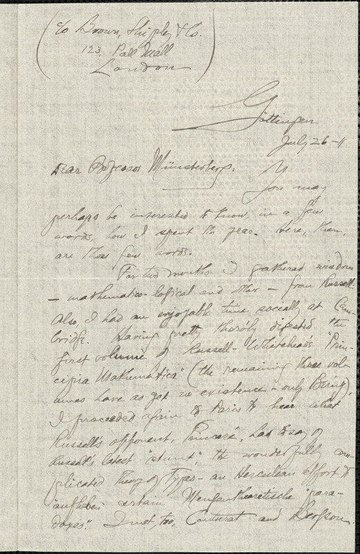 Sheffer, Henry Maurice 1883-1964 autograph letter signed to Hugo ...