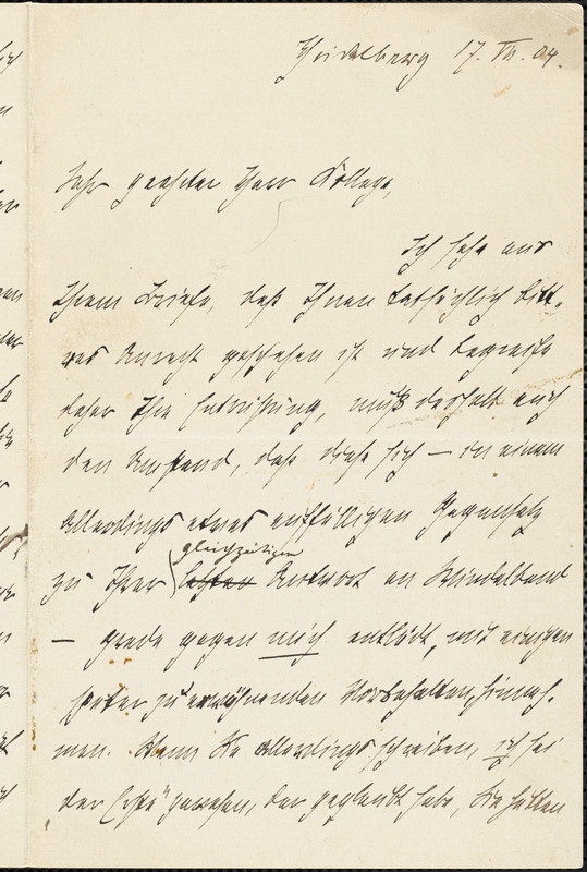 Weber, Max, 1864-1920 autograph letter signed to Hugo Münsterberg ...