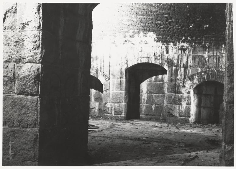 Ft. Independence, Castle Island, South Boston. Photo of interior before ...