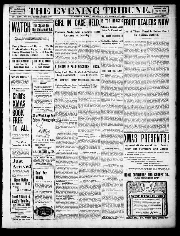 The Evening Tribune. December 11, 1902 - Digital Commonwealth