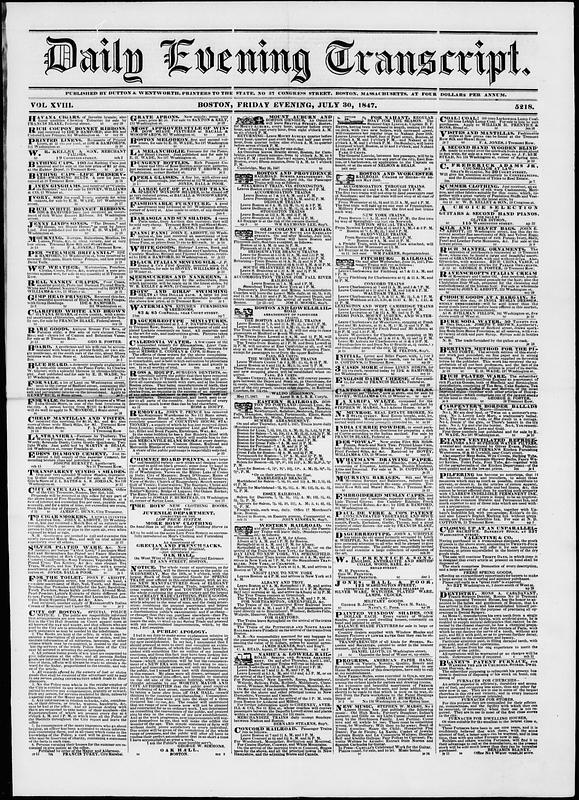 Daily Evening Transcript - Digital Commonwealth