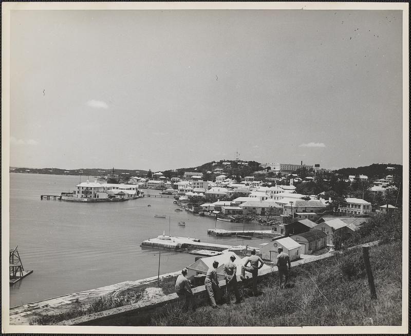 The picturesque town of St. George, Bermuda, as viewed from a nearby ...