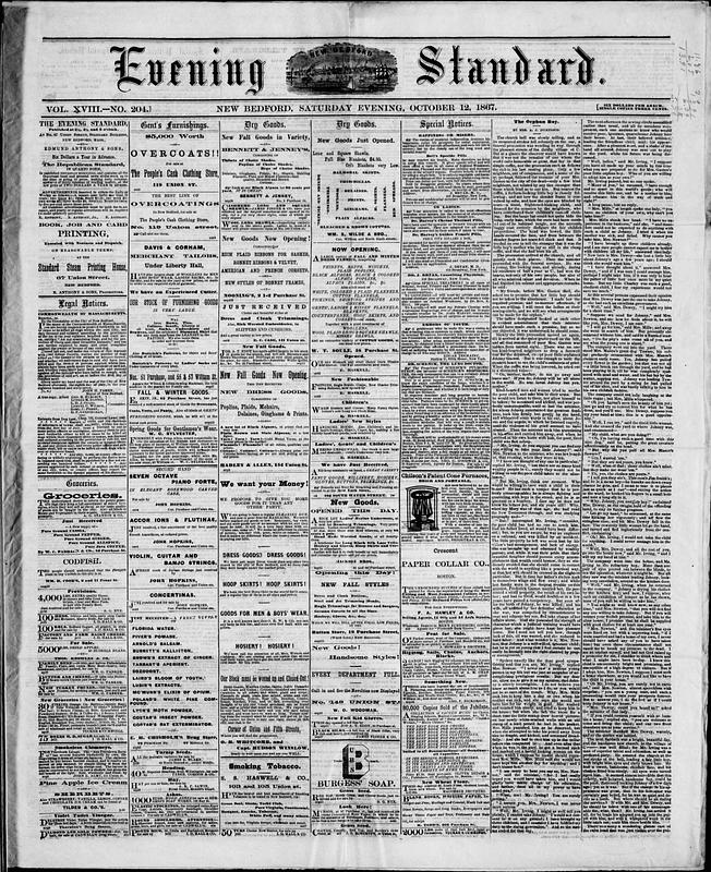 Evening Standard. October 12, 1867 - Digital Commonwealth