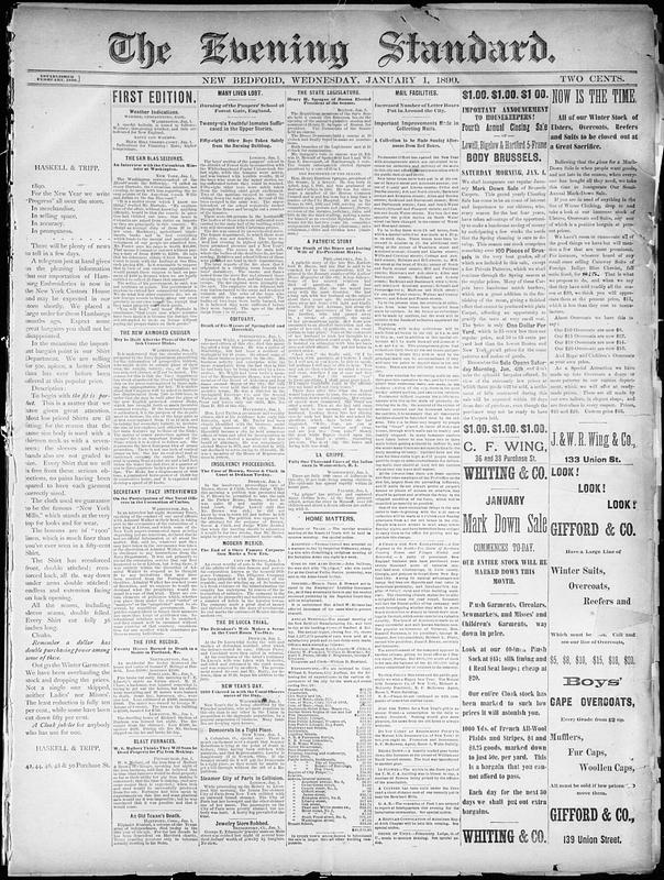 Evening Standard. January 01, 1890 - Digital Commonwealth