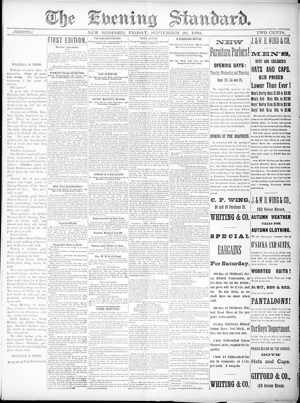 Evening Standard. September 26, 1890 - Digital Commonwealth