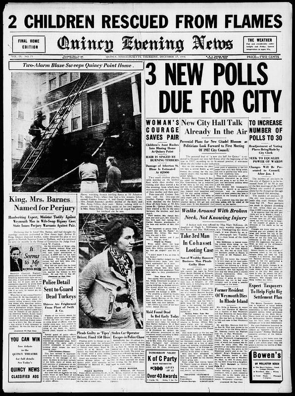 Quincy Evening News. December 17, 1936 - Digital Commonwealth