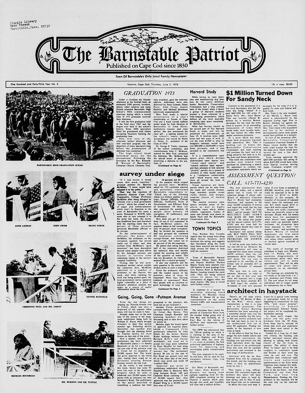 Barnstable Patriot. June 07, 1973 - Digital Commonwealth