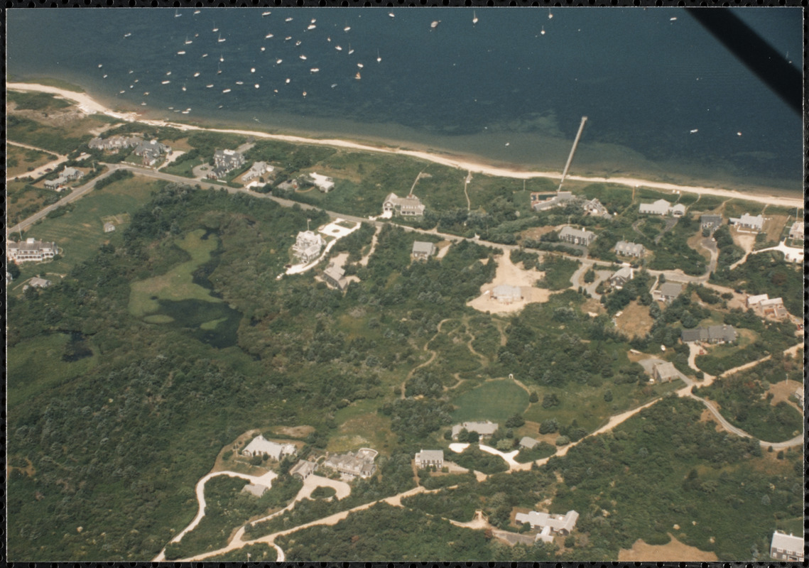 Aerial view of 65 Monomoy Road - Digital Commonwealth