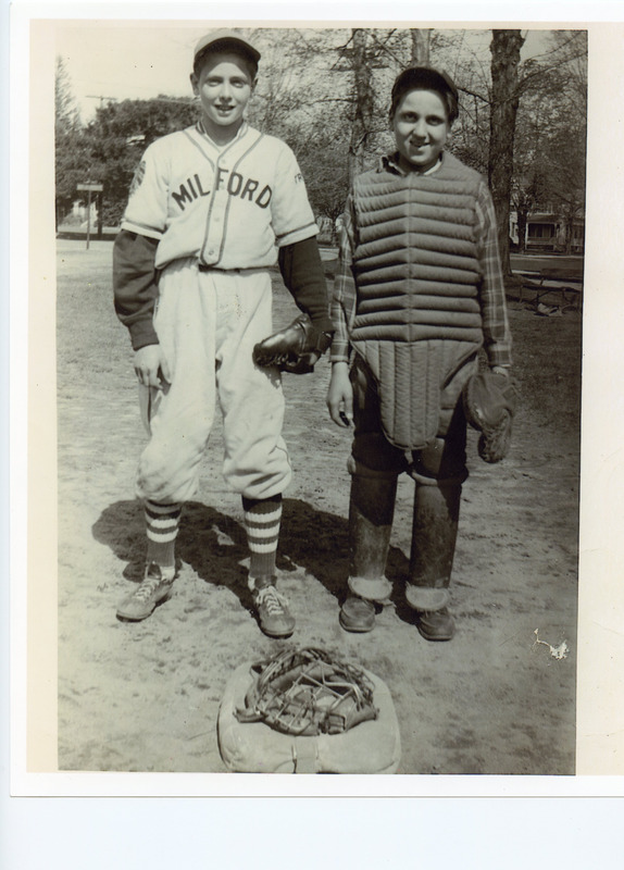 Young catcher & pitcher - Digital Commonwealth