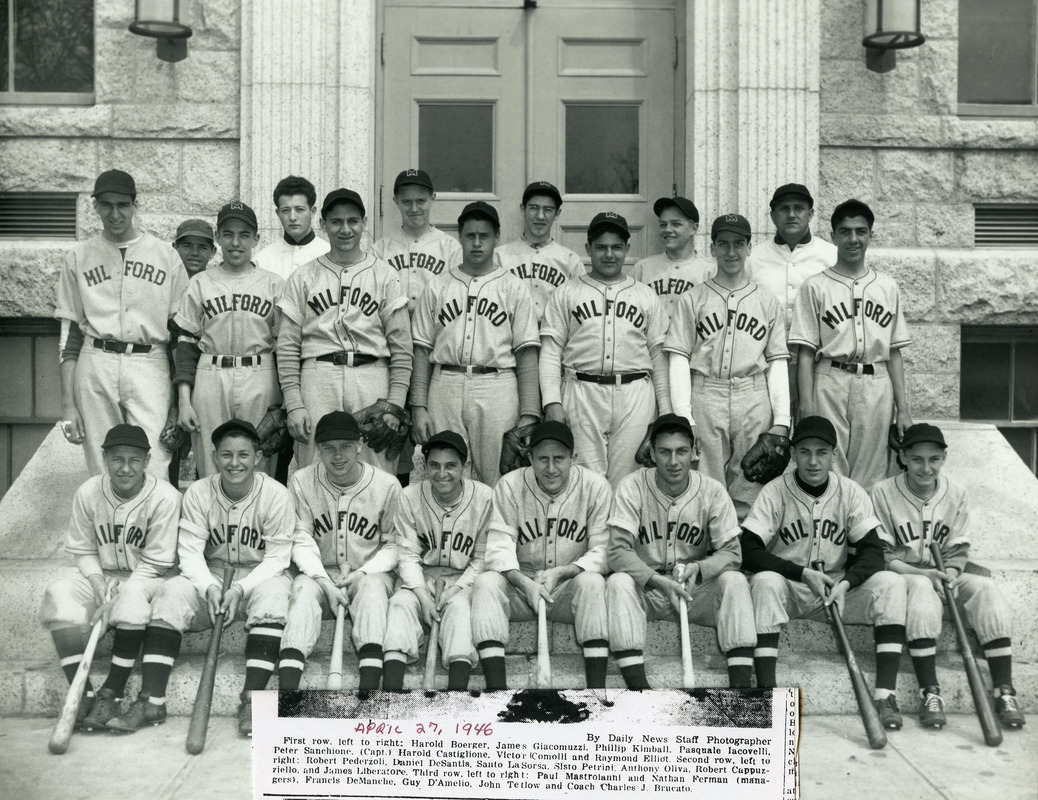 Milford High School baseball team 1946 - Digital Commonwealth