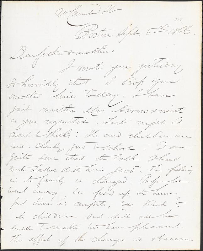 Letter from John D. Long to Zadoc Long and Julia D. Long, September 5 ...