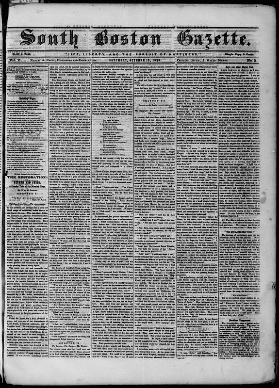 South Boston Gazette. October 12, 1850 - Digital Commonwealth