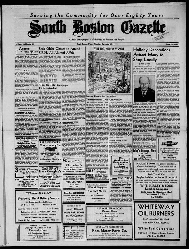 South Boston Gazette, December 17, 1959 - Digital Commonwealth