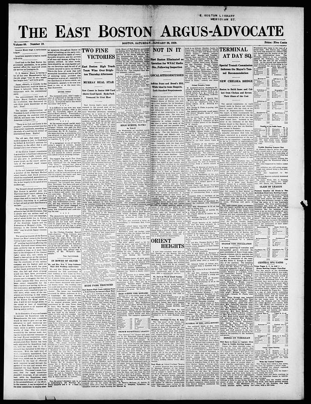 East Boston Argus-Advocate - Digital Commonwealth