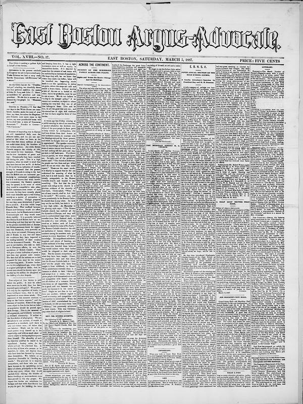 East Boston Argus-Advocate - Digital Commonwealth