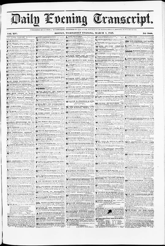 Daily Evening Transcript - Digital Commonwealth