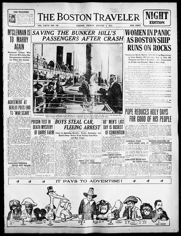 The Boston Traveler. August 04, 1911 - Digital Commonwealth