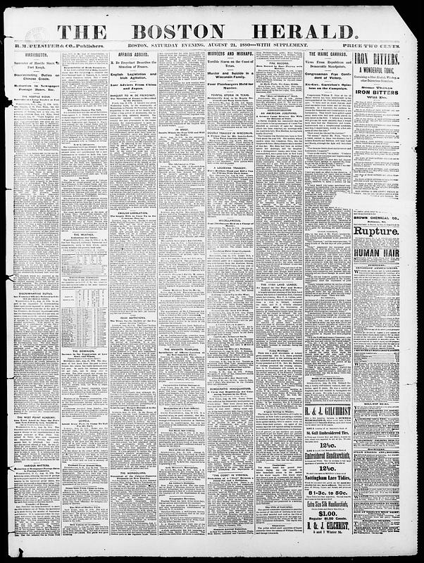 The Boston Herald. August 21, 1880 - Digital Commonwealth