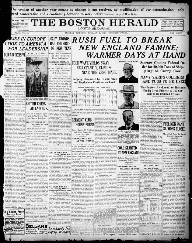 Boston Herald and Boston Journal. January 01, 1918 - Digital Commonwealth
