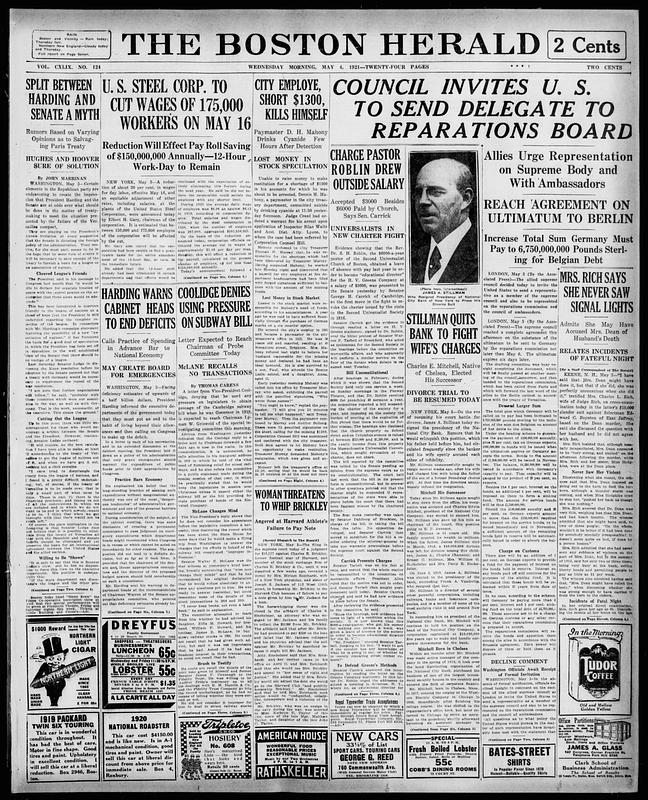 Boston Herald. May 04, 1921 - Digital Commonwealth