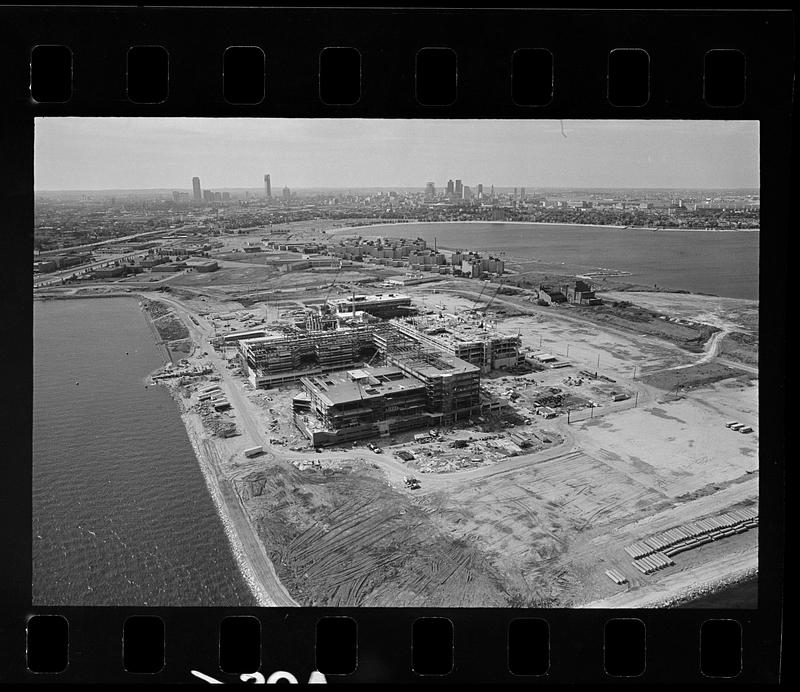 UMass Columbia Point construction & city skyline, Dorchester - Digital ...