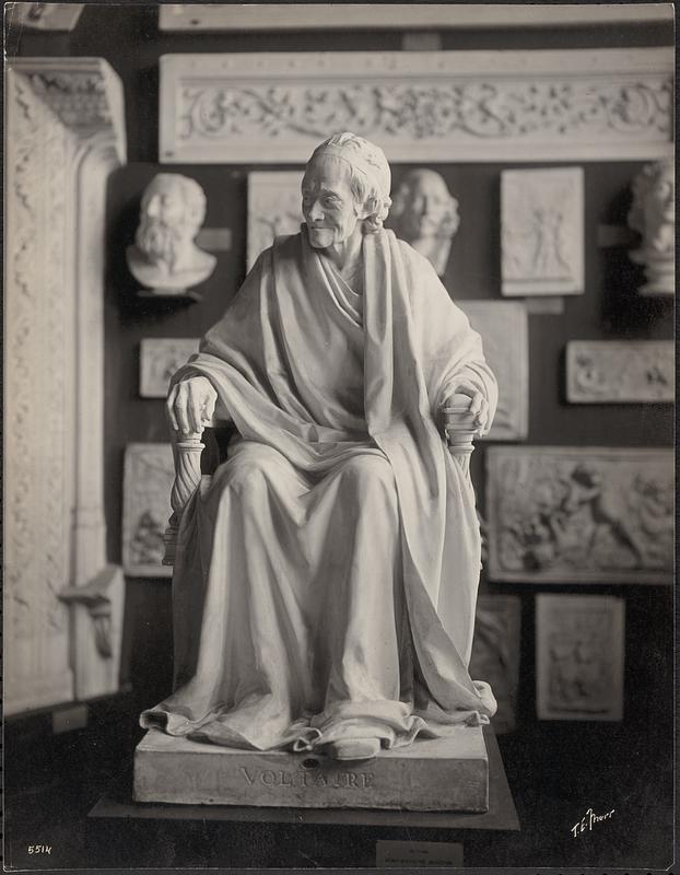 Jean-Antoine Houdon's "Voltaire seated," Museum of Fine Arts, Boston ...