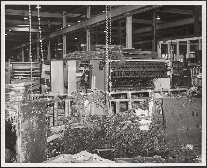 Machine and flood debris - Digital Commonwealth