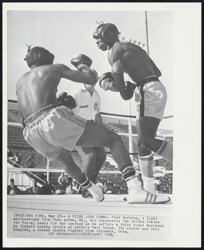 A Flier Goes Down--Fred Burris, a light middleweight from Glen arden ...
