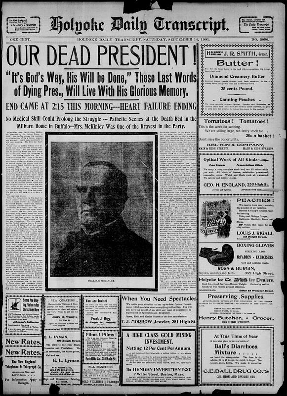 The Holyoke Daily Transcript. September 14, 1901 - Digital Commonwealth