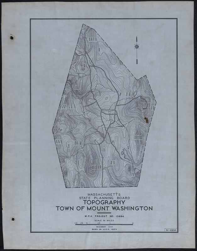 Topography Town of Mount Washington - Digital Commonwealth