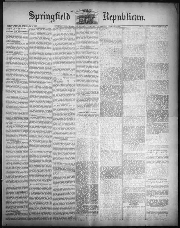 Springfield Weekly Republican - Digital Commonwealth