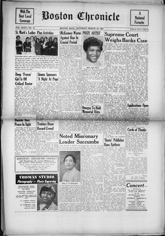 Boston Chronicle. March 10, 1951 - Digital Commonwealth