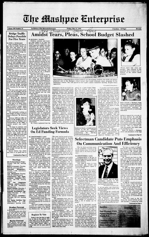 The Mashpee Enterprise. May 21, 1999 - Digital Commonwealth