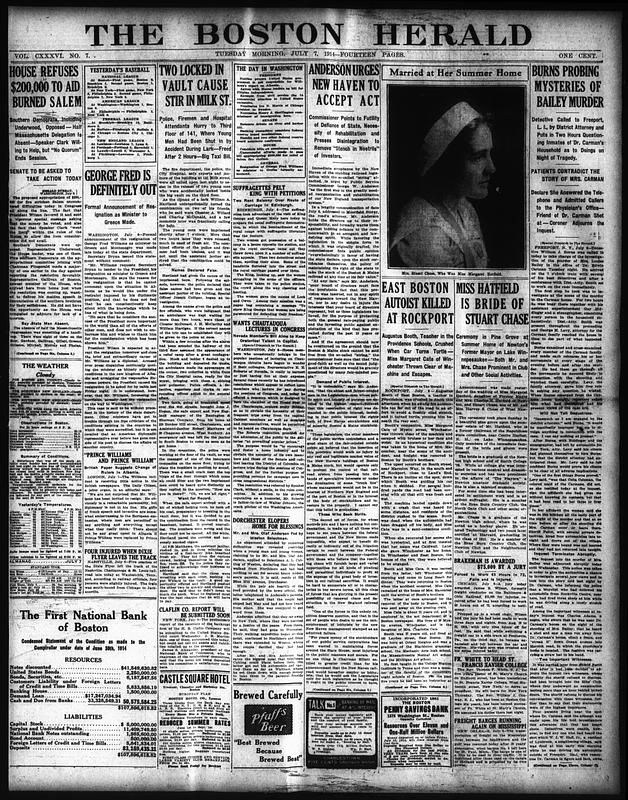 The Boston Herald. July 07, 1914 - Digital Commonwealth