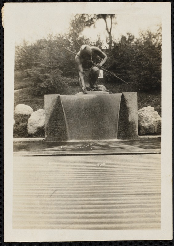 Indian Hunter, Robbins Memorial Garden - Digital Commonwealth