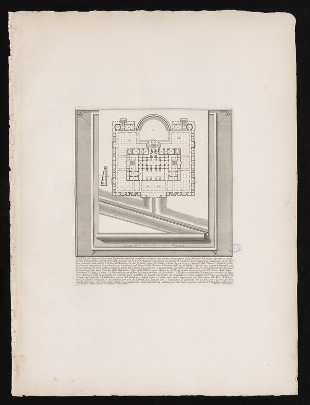 Pianta delle Terme di Diocleziano - Digital Commonwealth