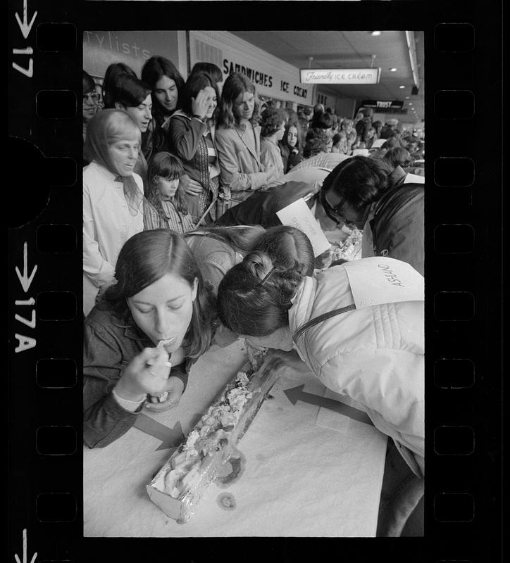 Banana split eating contest, Dorchester - Digital Commonwealth