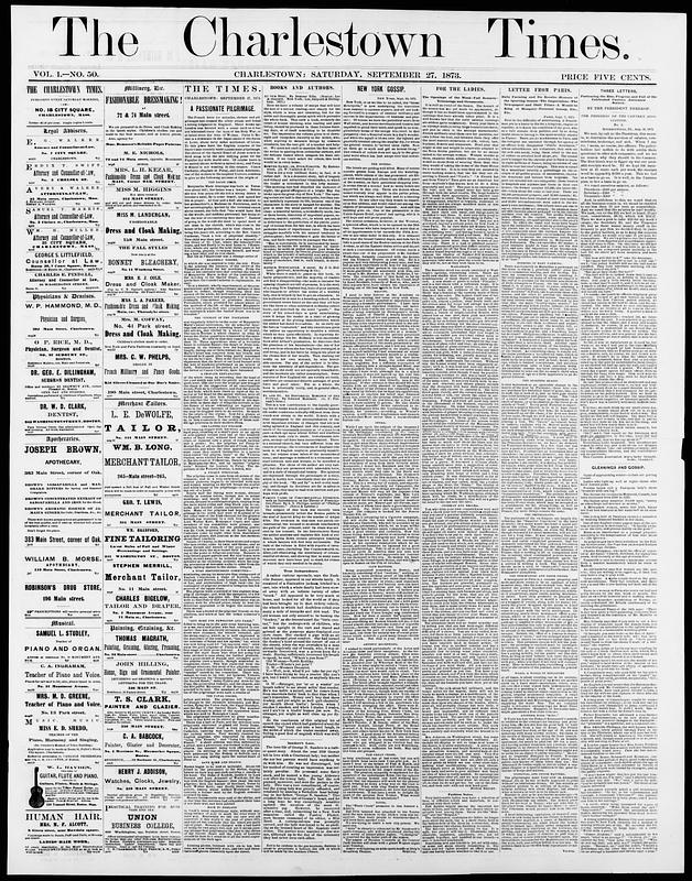 The Charlestown Times, September 27, 1873 - Digital Commonwealth