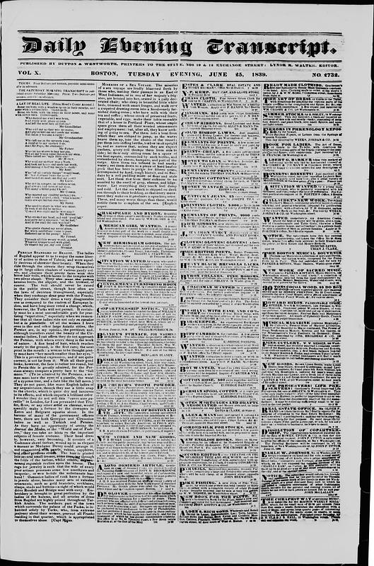 Daily Evening Transcript - Digital Commonwealth