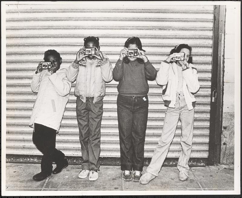 Inez Nic Nic (Nelson), second from the left, and three others seen ...