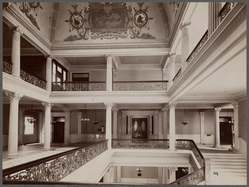 State House, Beacon Street, annex. Interior showing stairwell - Digital ...