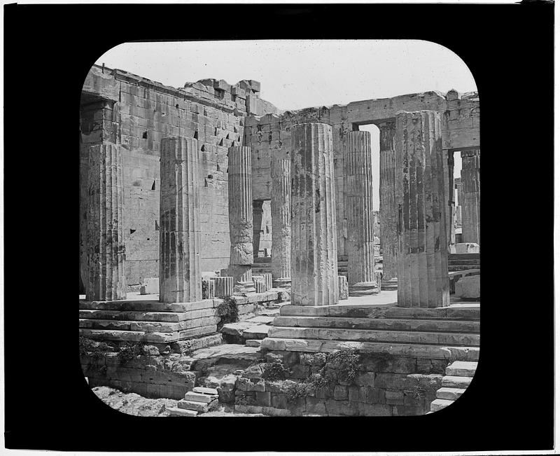 Greece - the Propylaea from Temple of Victory, Athens - Digital ...