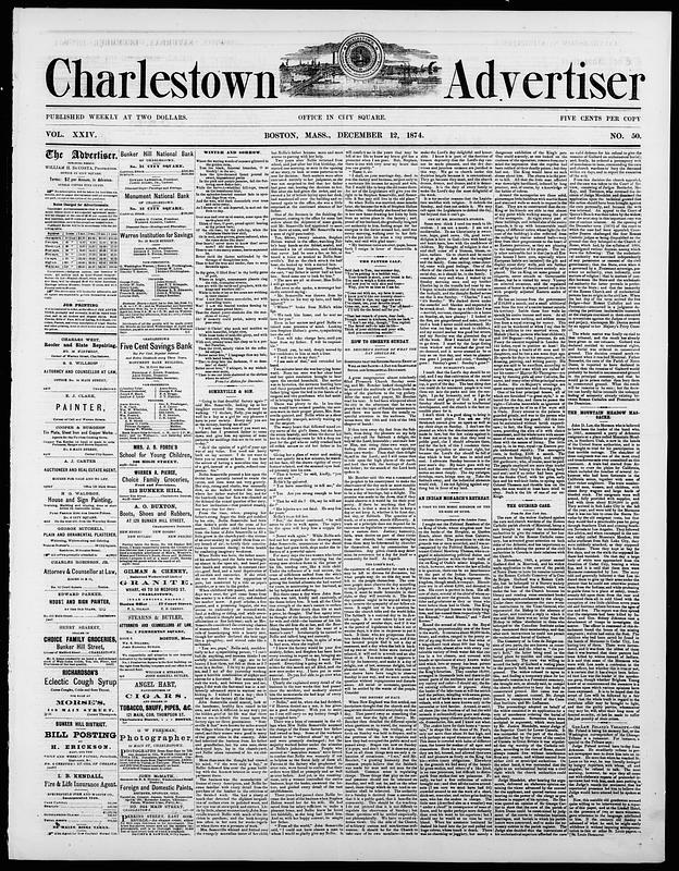 Charlestown Advertiser, December 12, 1874 - Digital Commonwealth