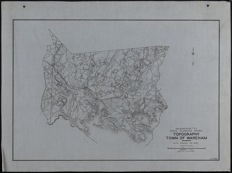 Topography Town of Wareham - Digital Commonwealth