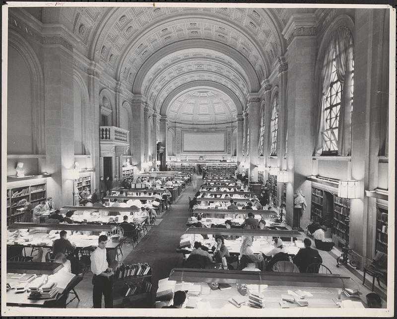 Bates Hall Reading Room - Digital Commonwealth