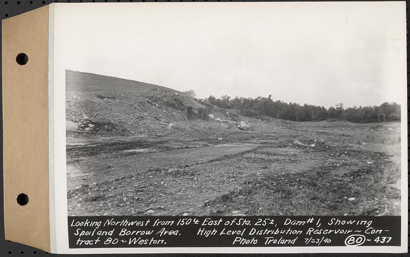 Contract No. 80, High Level Distribution Reservoir, Weston, looking ...