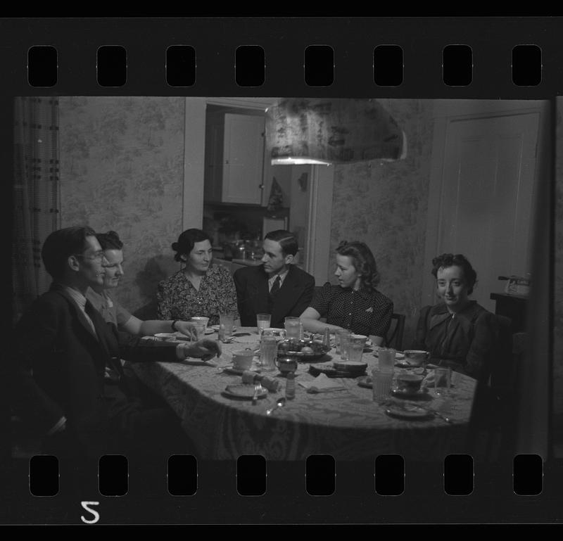 Dinner scene - Digital Commonwealth